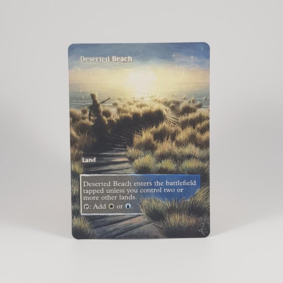 Deserted Beach - Magic the Gathering Hand Painted Alter - Etsy