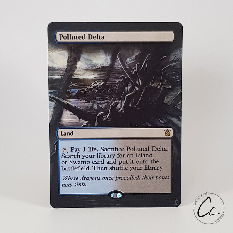 Polluted Delta Magic the Gathering Hand Painted Alter - Etsy