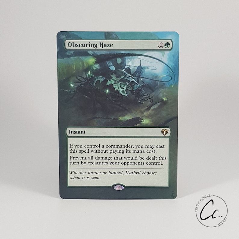 Obscuring Haze - Magic the Gathering Hand Painted Alter - Etsy