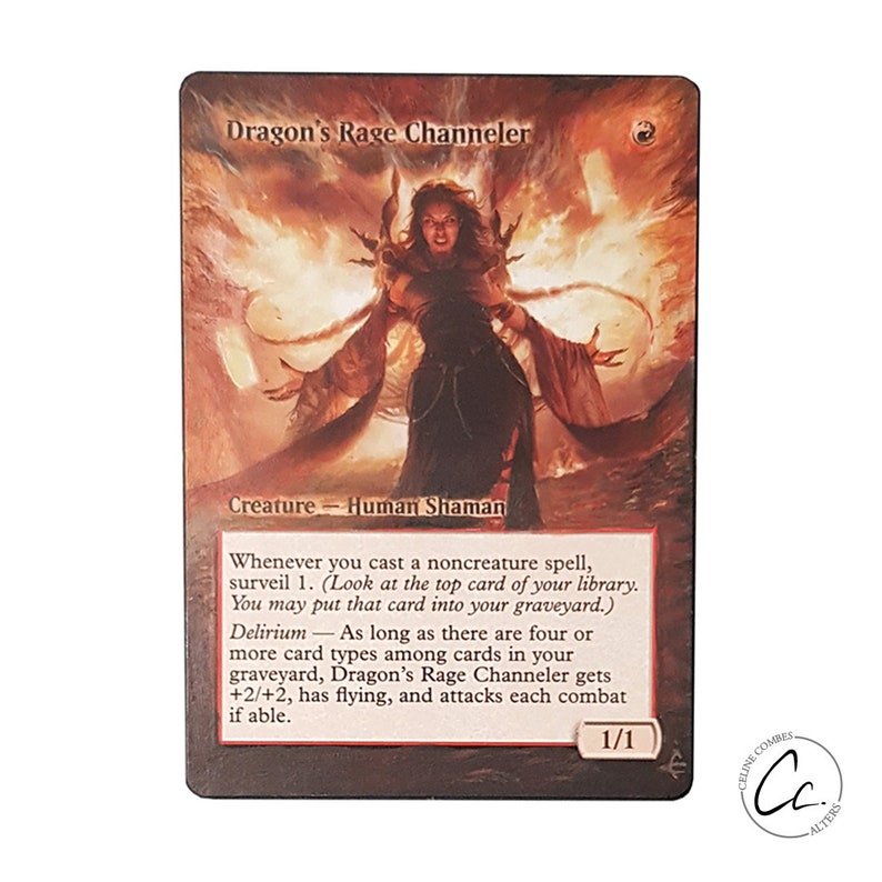 Dragon's Rage Channeler - Magic the Gathering Hand Painted Alter - Etsy