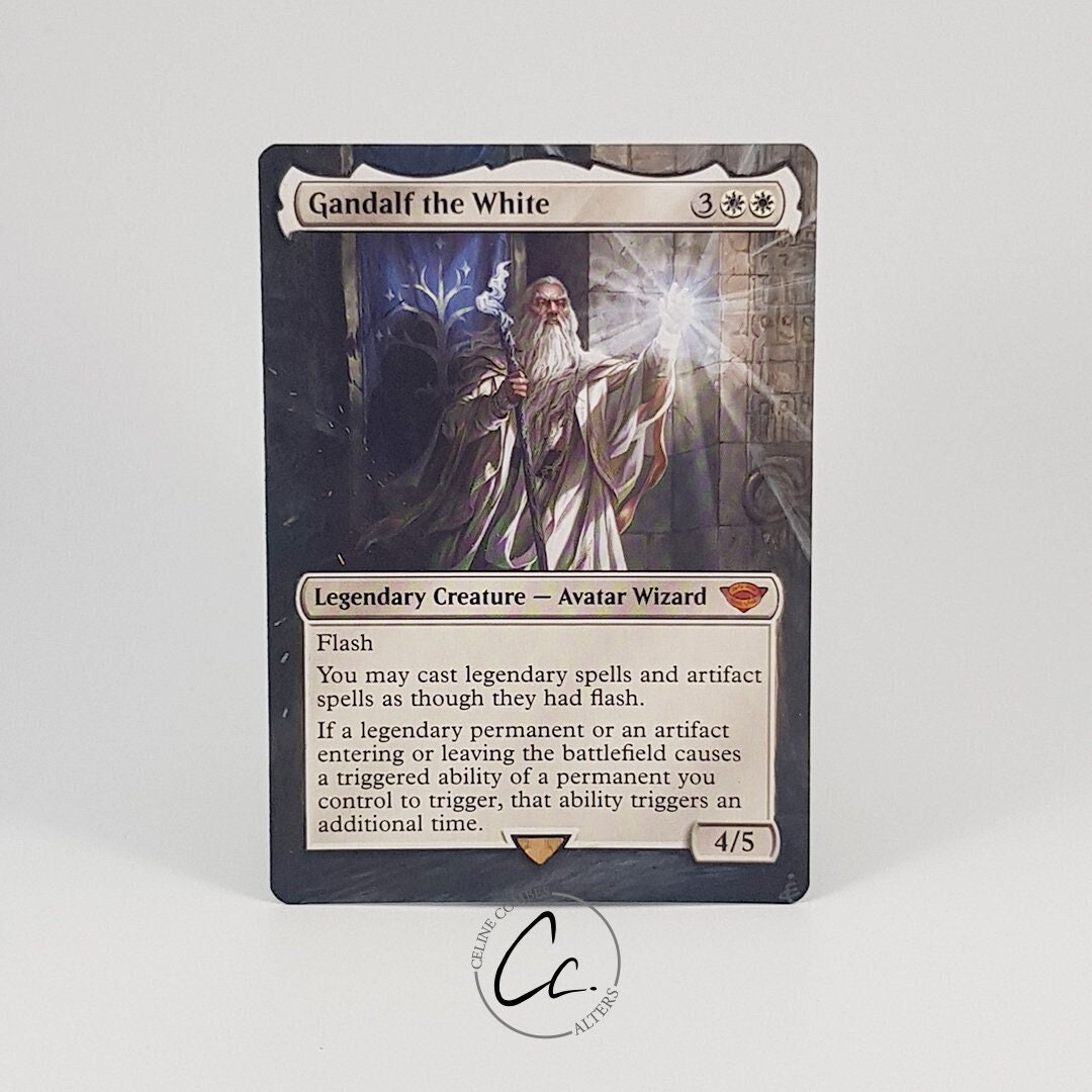 Gandalf the White - Magic the Gathering Hand Painted Alter - Etsy