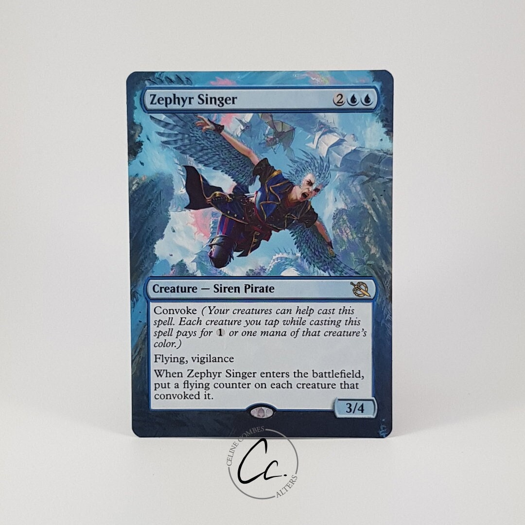 Zephyr Singer Magic the Gathering Hand Painted Alter - Etsy
