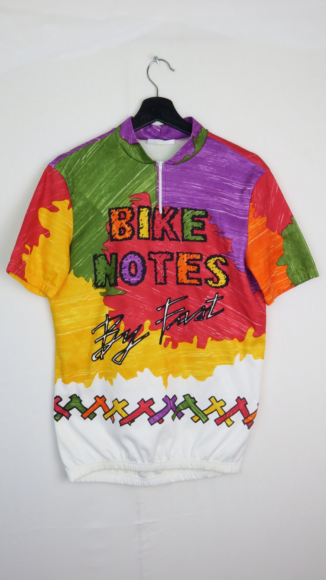 Retro Cycling Jersey Bike Notes With Abstract Shapes - Etsy