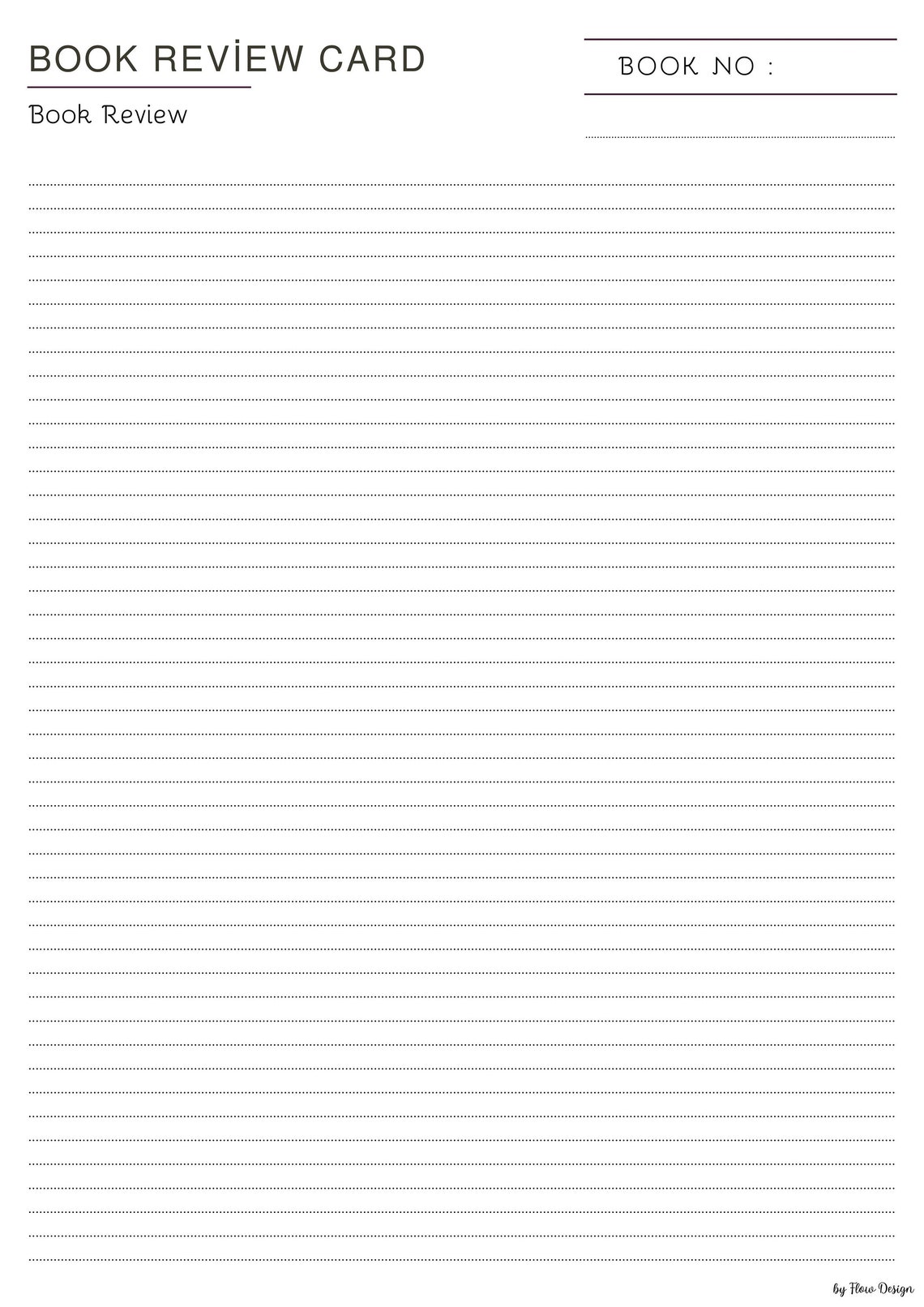 Printable Book Review Card Book Review Template Book Review - Etsy