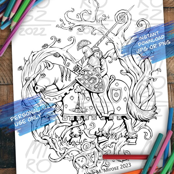 Knight and Maiden - Etsy