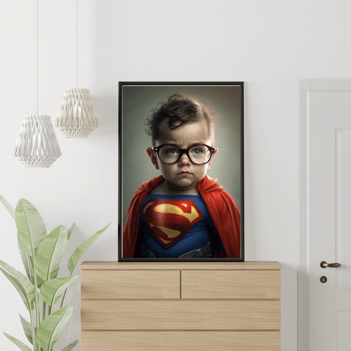 Custom Superhero Portrait Personalized Superhero Portrait Etsy