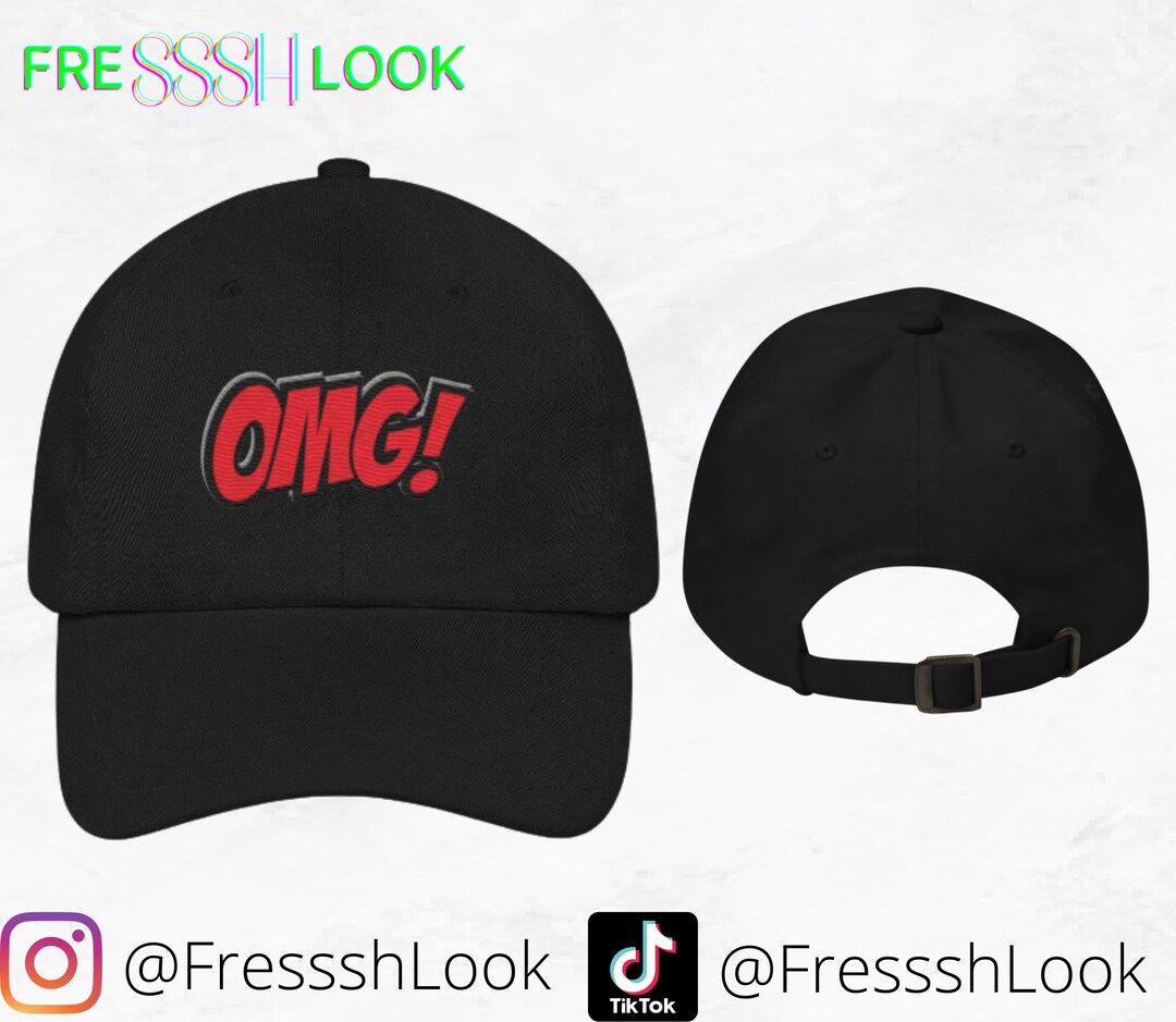 OMG Hat / Oh My God Hat, Omg Svg, Lol Omg, Cap, Baseball Cap, Funny ...
