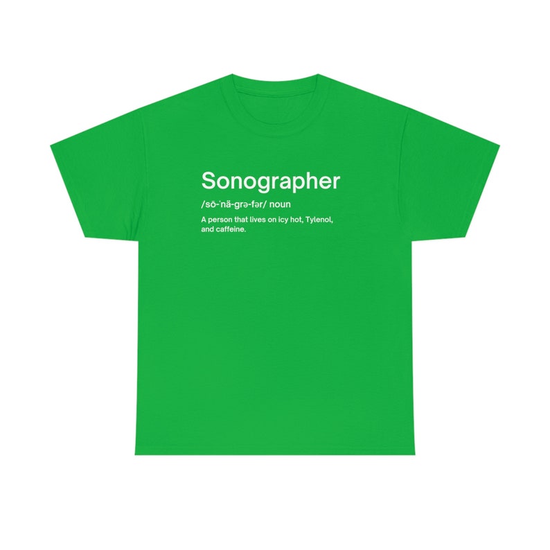 Sonographer Definition Tee - Etsy