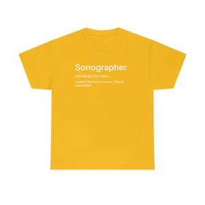 Sonographer Definition Tee - Etsy