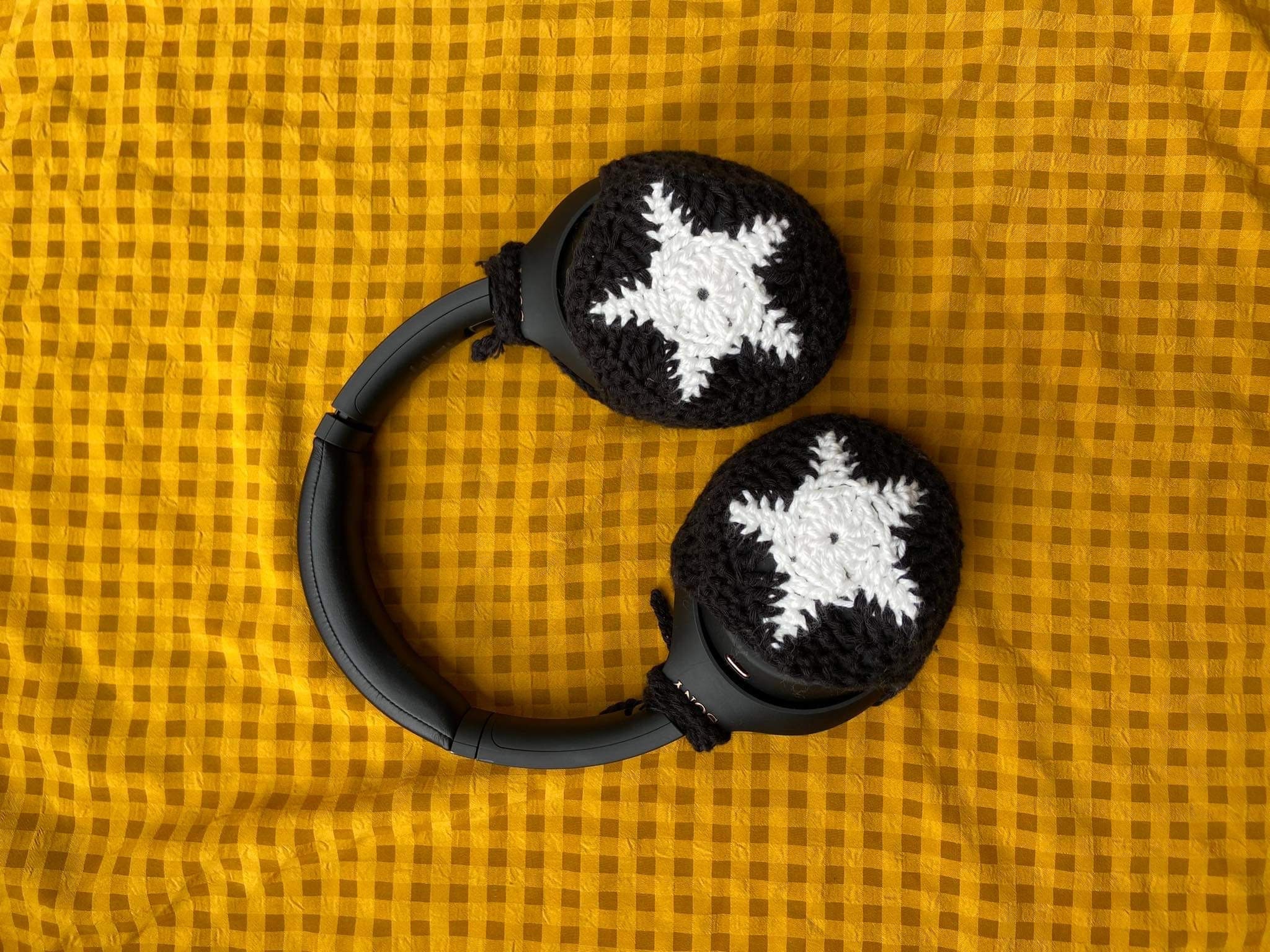 Handmade Crochet Star Headphone Case Cover Sony - Etsy