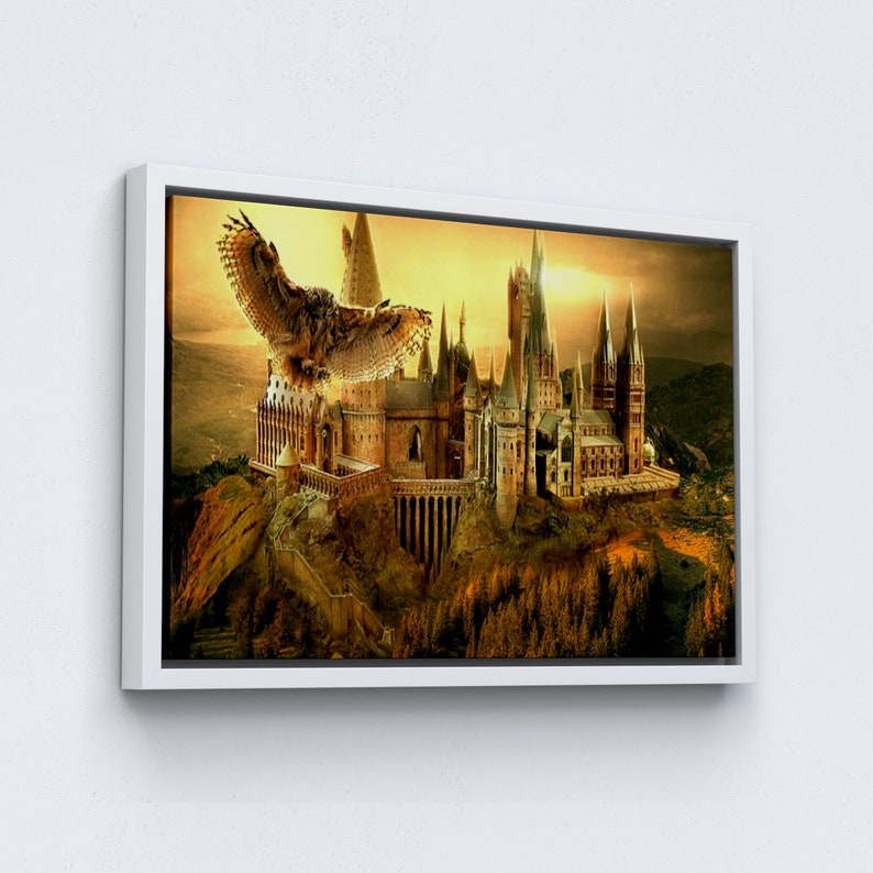 Hogwarts Castle Wizard School Canvas Wall Art Harry Hermony - Etsy