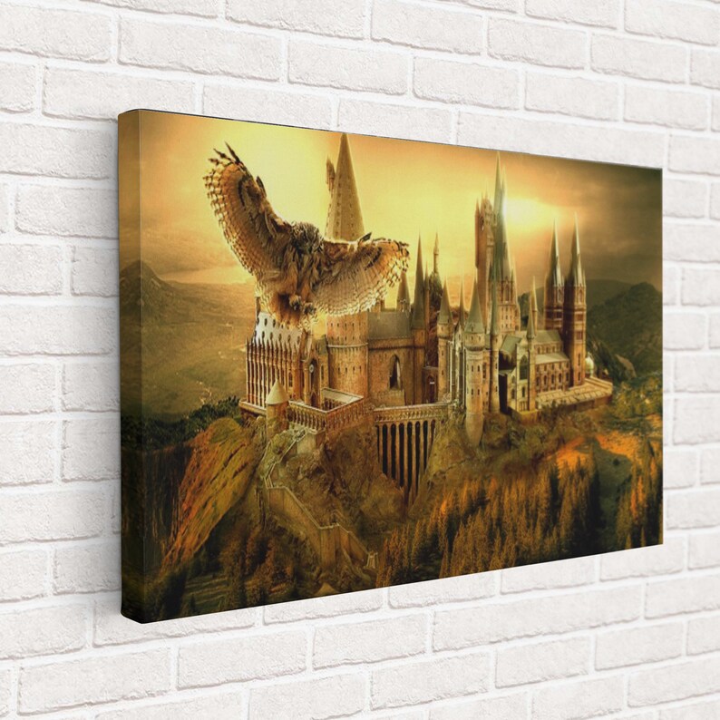 Hogwarts Castle Wizard School Canvas Wall Art Harry Hermony - Etsy
