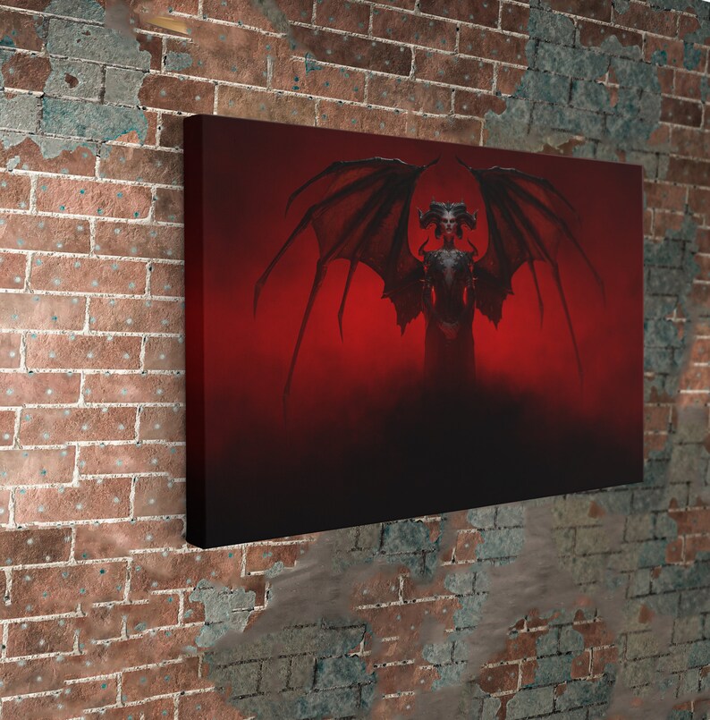 Diablo IV Lilith Canvas Poster Diablo 4 Canvas Wall Art - Etsy