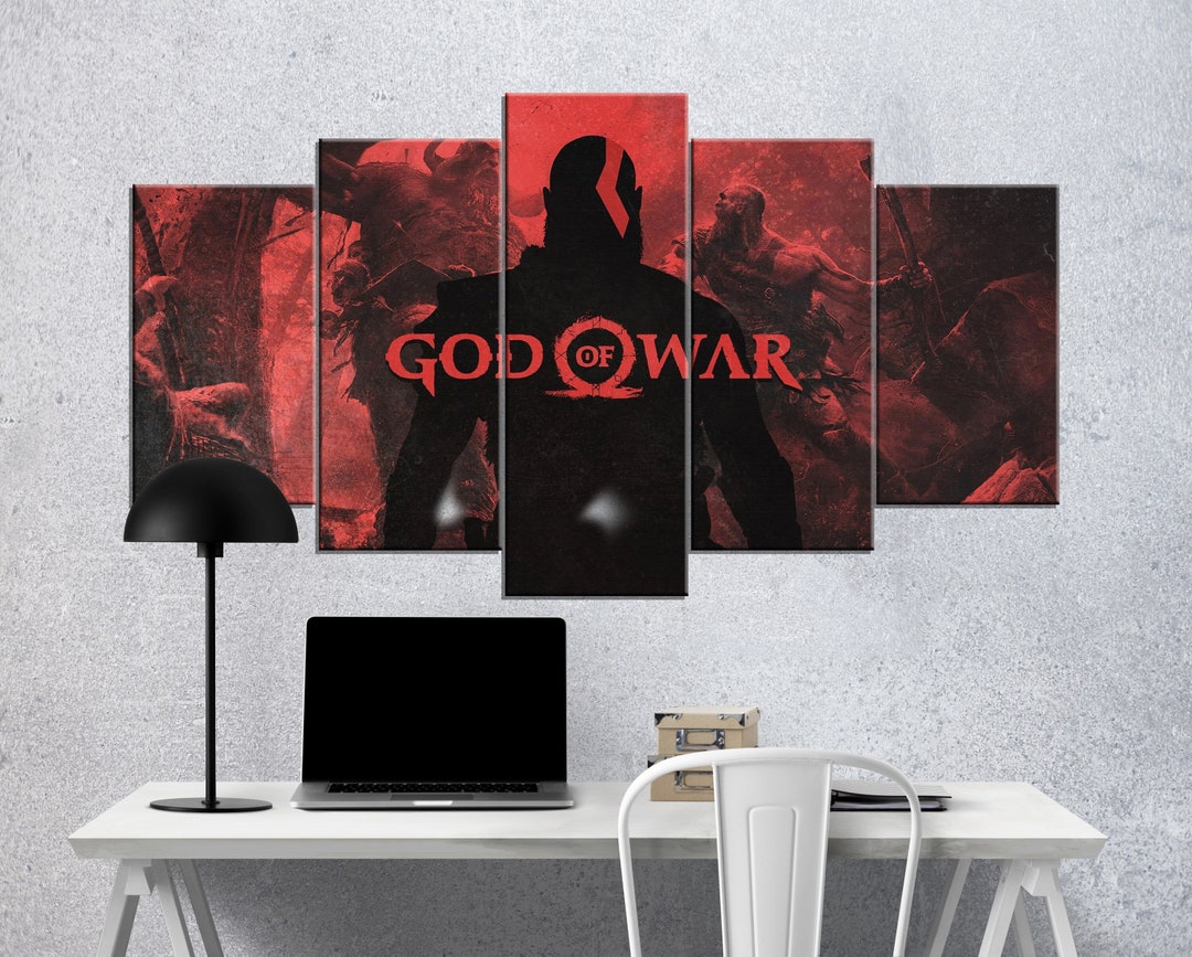 God of War Game Image Canvas/poster Wall Decor, GOW Poster Wall Decor ...