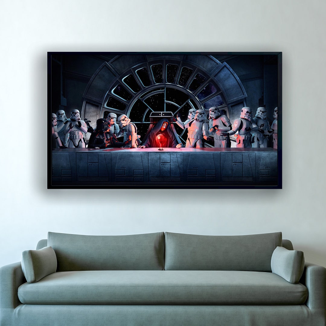 Star Wars Last Supper Canvas, Poster Starwars Art Canvas, Home Wall ...