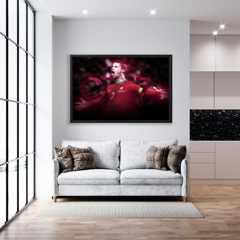 Cristiano Ronaldo Manchester United Canvas Cristiano Ronaldo - Etsy