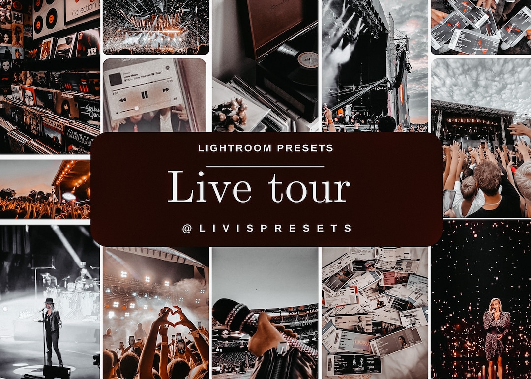 Lightroom Presets Concert, Live Music Presets, Influencer Presets ...