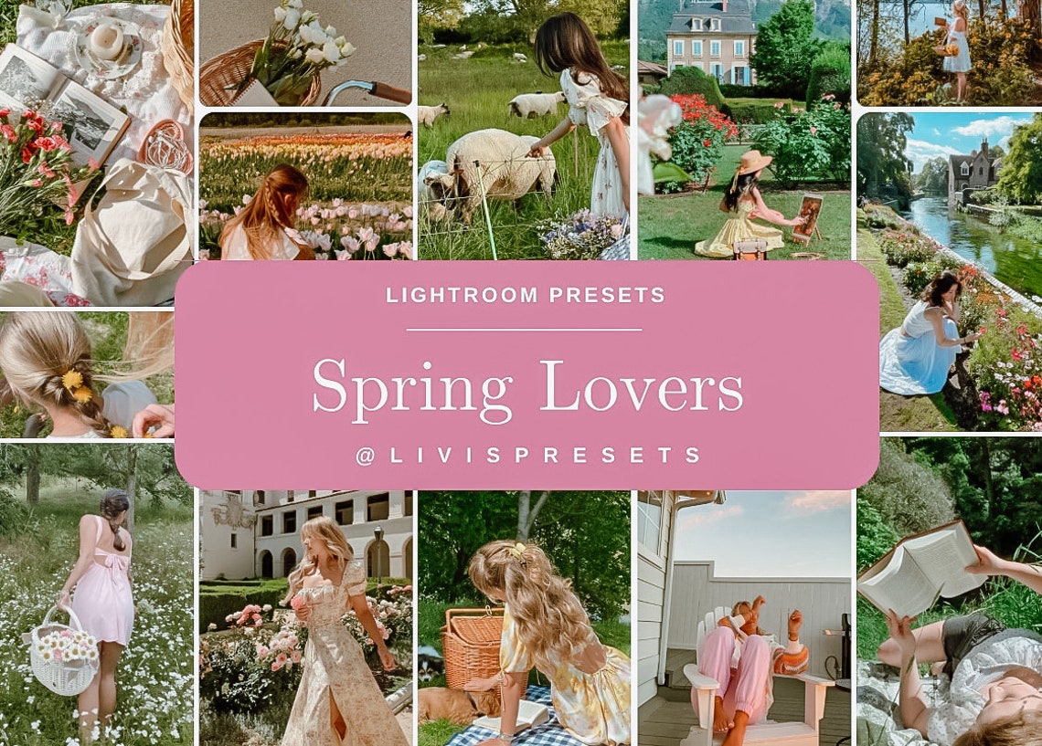 Lightroom Presets Spring Presets Vintage Spring Aesthetic, Presets ...