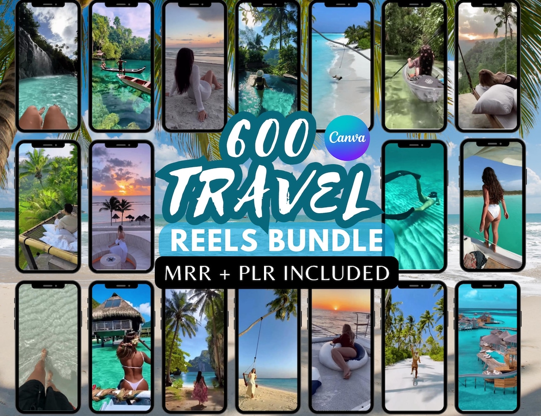 600 Travel Videos, Instagram Reels Bundle, Faceless Marketing, Faceless ...