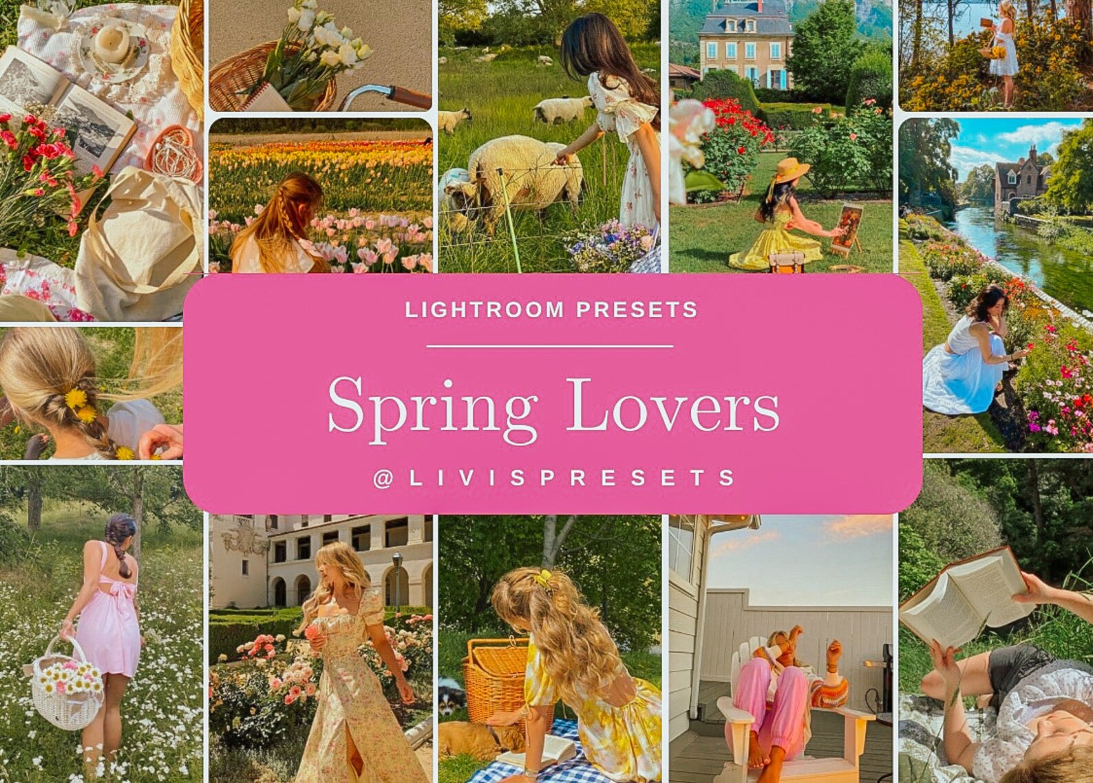 Lightroom Presets Spring Presets Vintage Spring Aesthetic, Presets ...