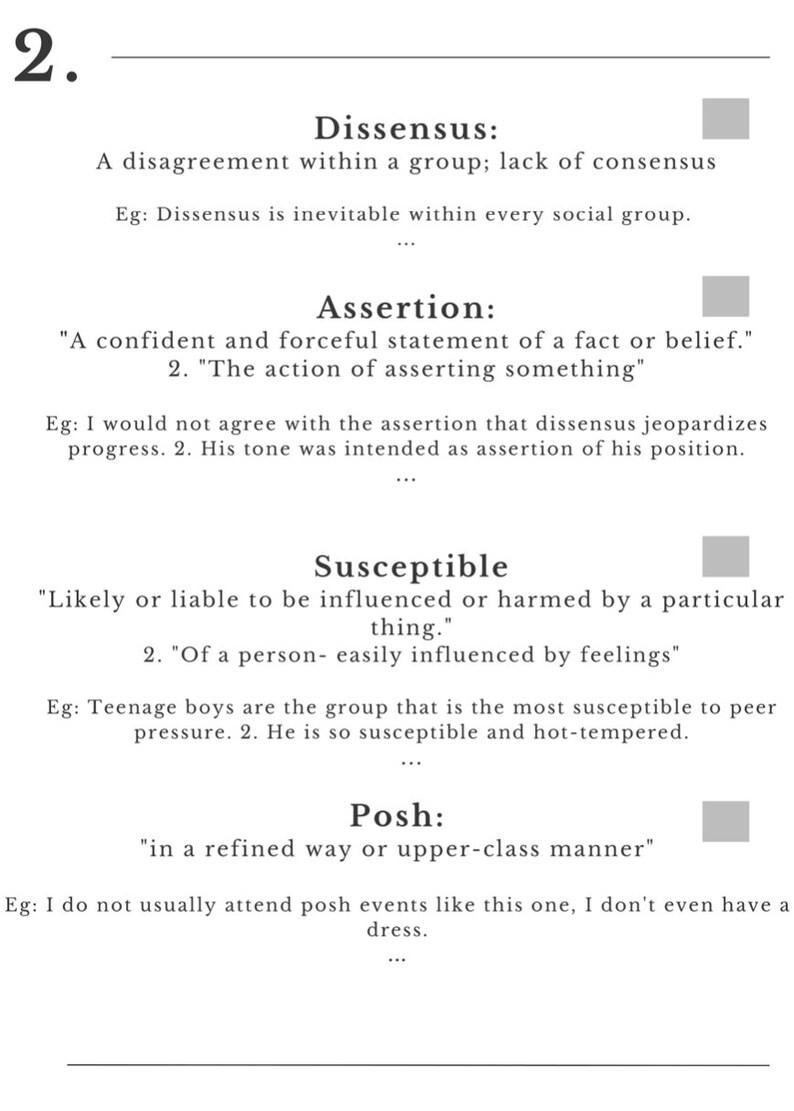 C1/C2 English Vocabulary IELTS - Etsy