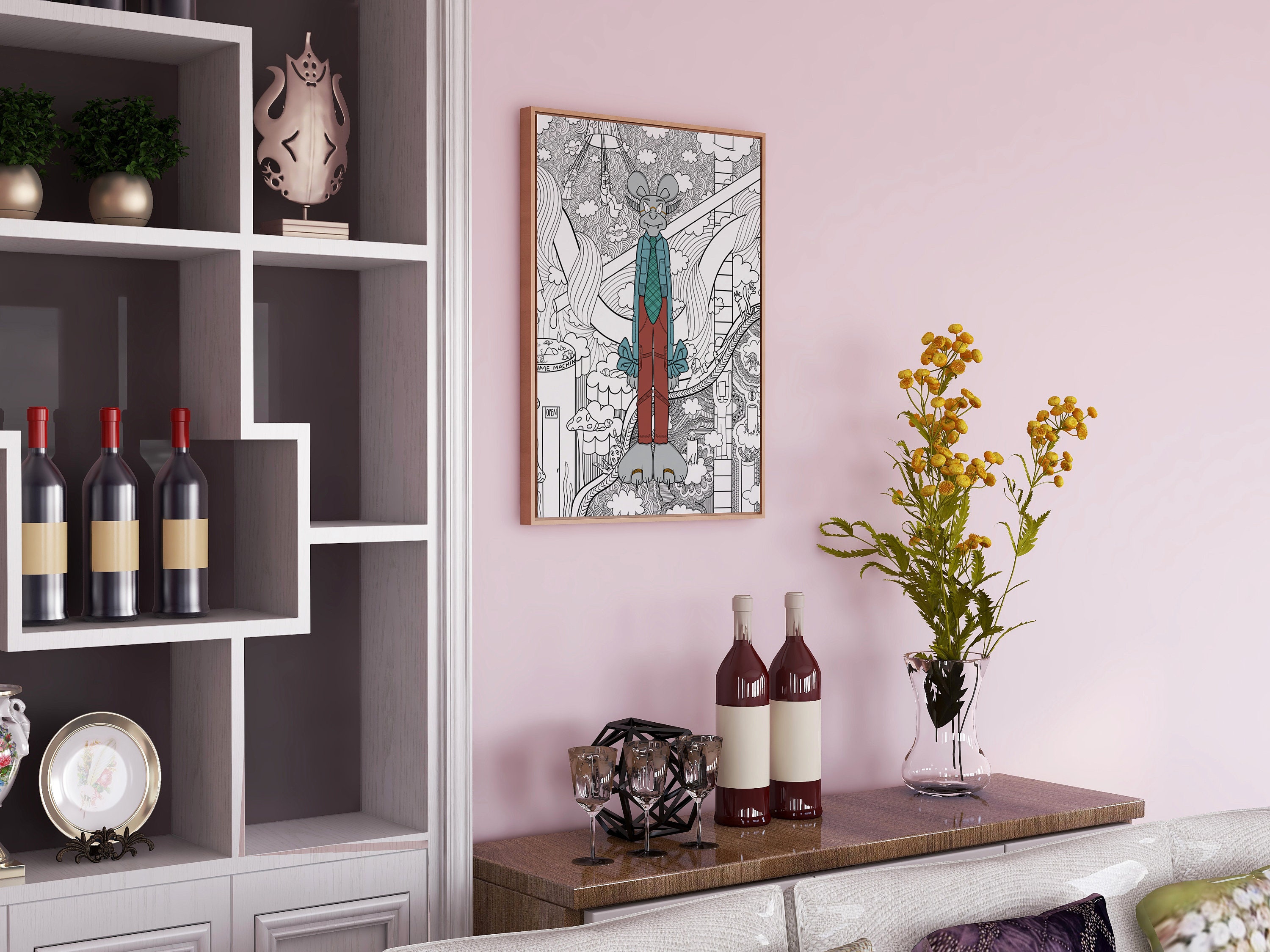 Printable Coloring Poster Coloring Poster Art Therapy - Etsy