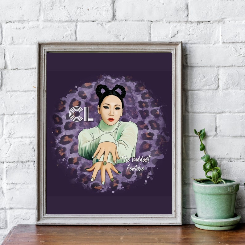 CL Korean Singer CL Korean Female Rapper CL Wall Art Lee Chae-rin ...