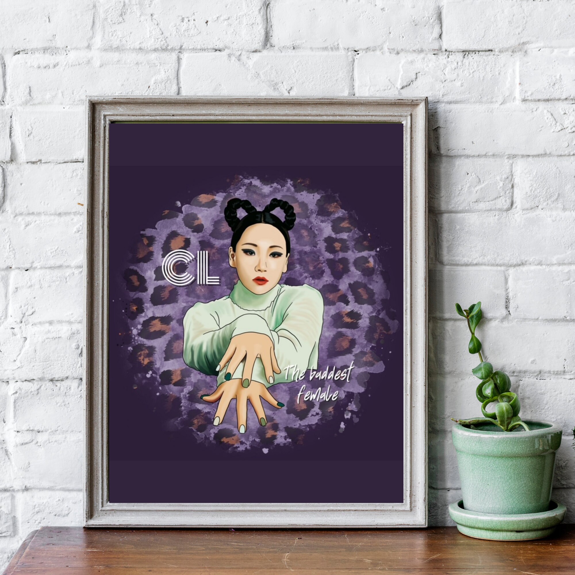 CL Korean Singer CL Korean Female Rapper CL Wall Art Lee Chae-rin ...