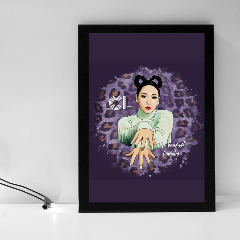 CL Korean Singer CL Korean Female Rapper CL Wall Art Lee Chae-rin ...