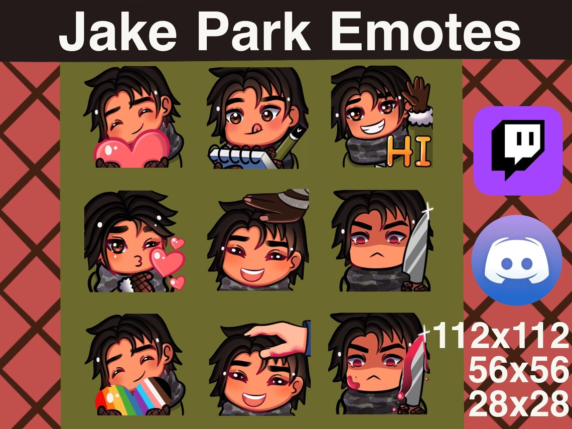 Emotes Jake Park Dead by Daylight - Etsy
