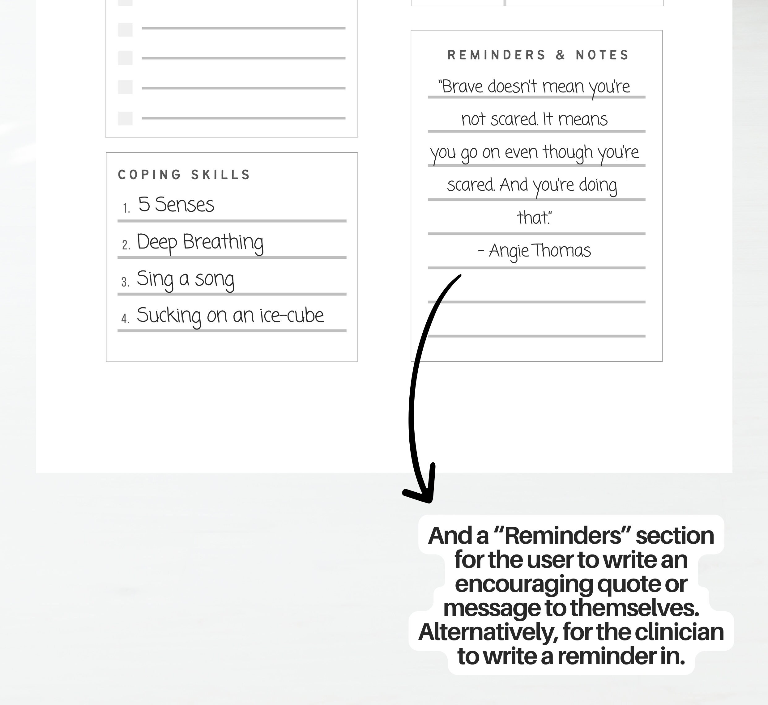 Printable Safety Crisis Plan Worksheet, Therapy Aid, Therapy Resource ...