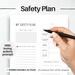 Printable Safety Crisis Plan Worksheet, Therapy Aid, Therapy Resource ...