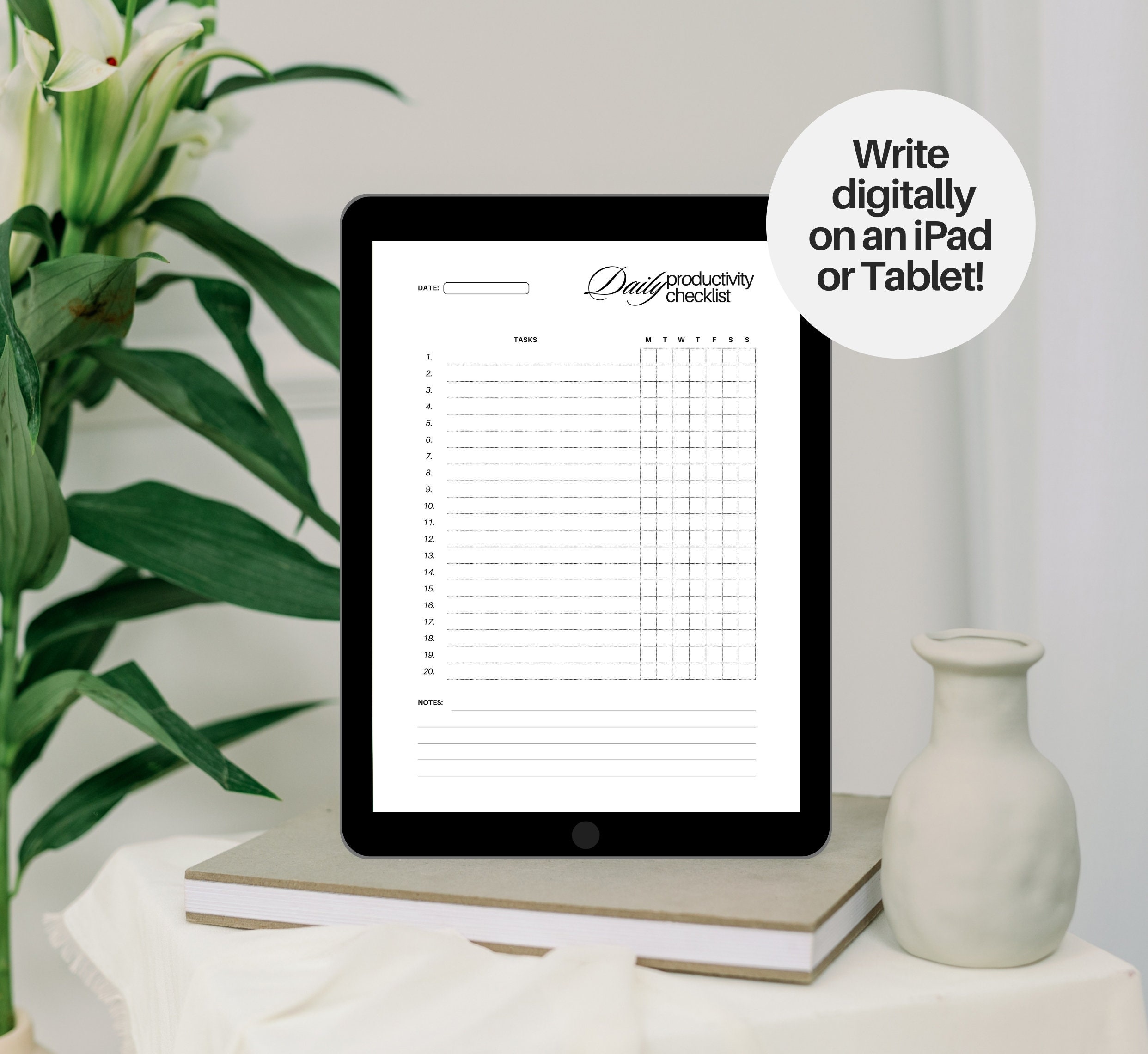Editable Daily Checklist, Printable Weekly to Do List, Weekly Checklist ...