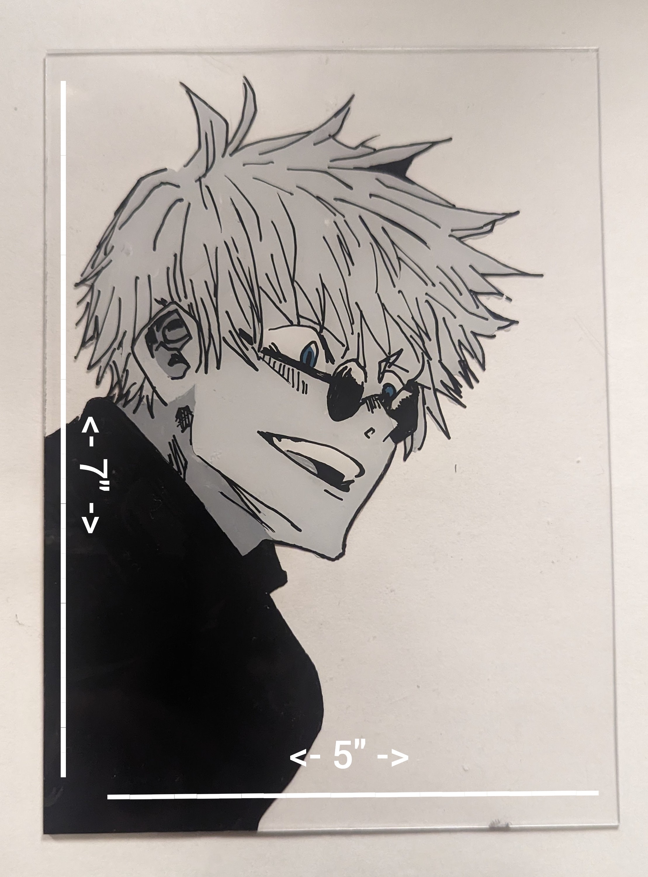 Gojo Satoru Plexiglass Painting jujitsu Kaisen - Etsy