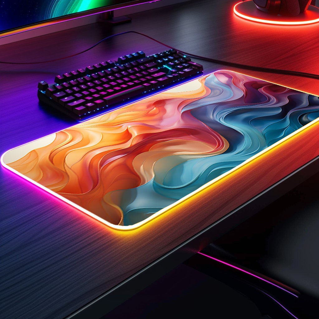 Hyper-realistic Wave LED Gaming Mouse Pad - Abstractwave ...