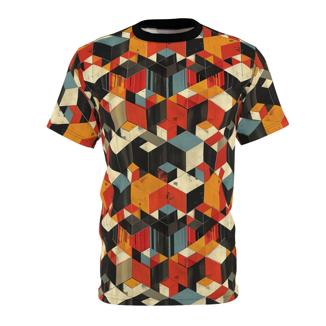 70s Tessellation T-shirt: Graphic Pattern, Retro Style, Earthy Colors ...