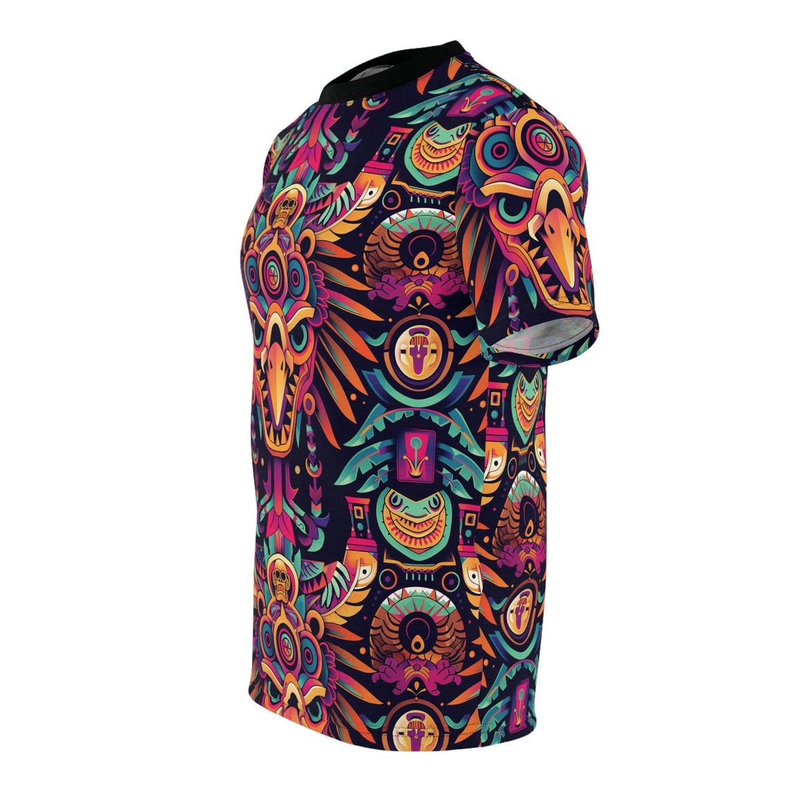Aztec Quetzalcoatl Tee, Mexicanculture, Mythological Vibrantcolors ...
