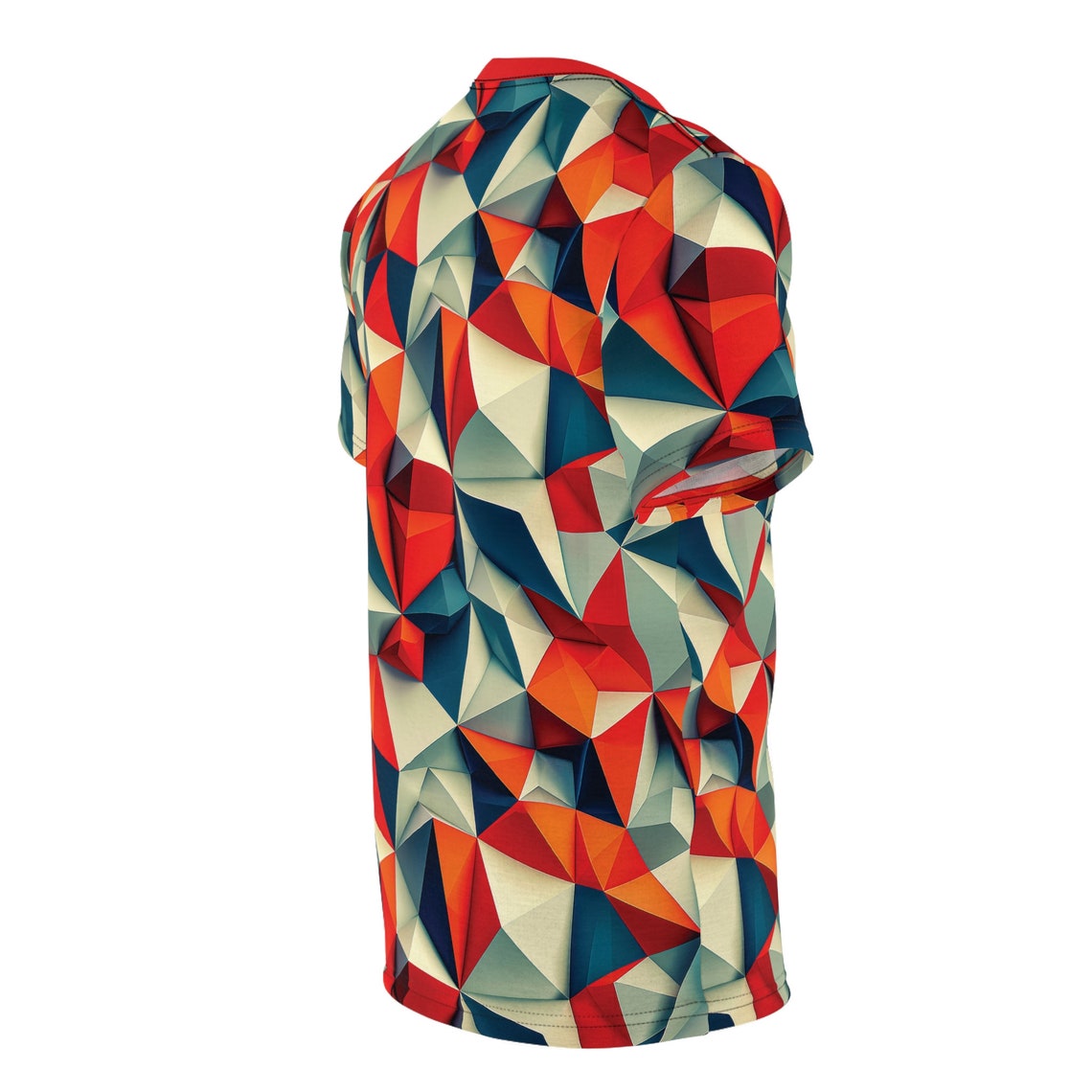 Low Poly Triangles T-shirt: Geometric Pattern, Minimalist Design ...