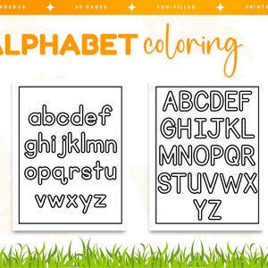 50 Page Alphabet Coloring Pages Preschool Worksheets Printable Games ...