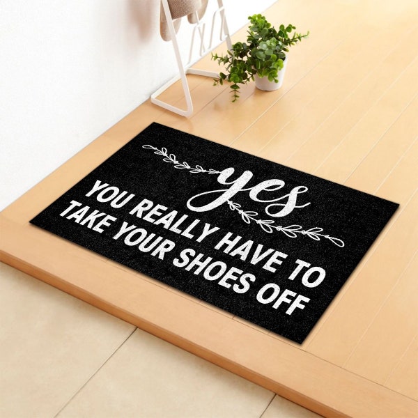 Take Shoes off Sign - Etsy