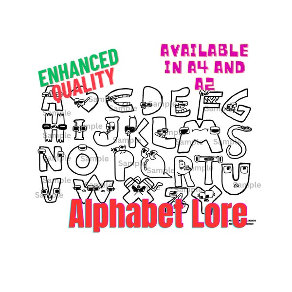 Alphabet Lore Poster - Etsy