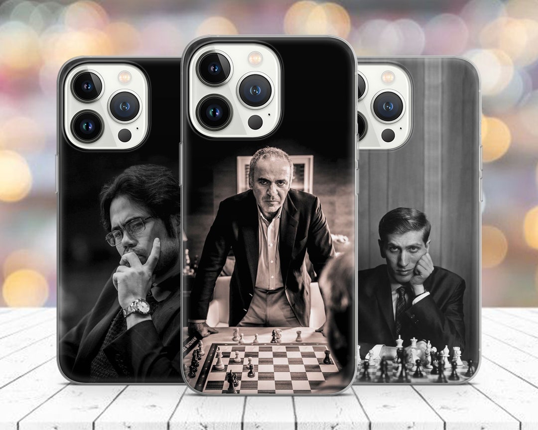 Chess Hikaru Bobby Fisher Garry Kasparov Phone Case for iPhone 14 13 ...