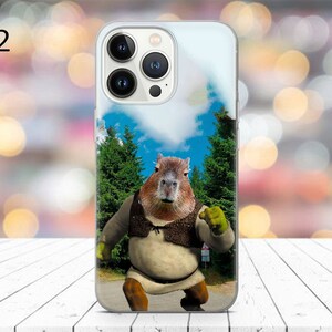 Capybara Shrek Meme Style Phone Case Cover for iPhone 14 13 Pro Max 12 ...