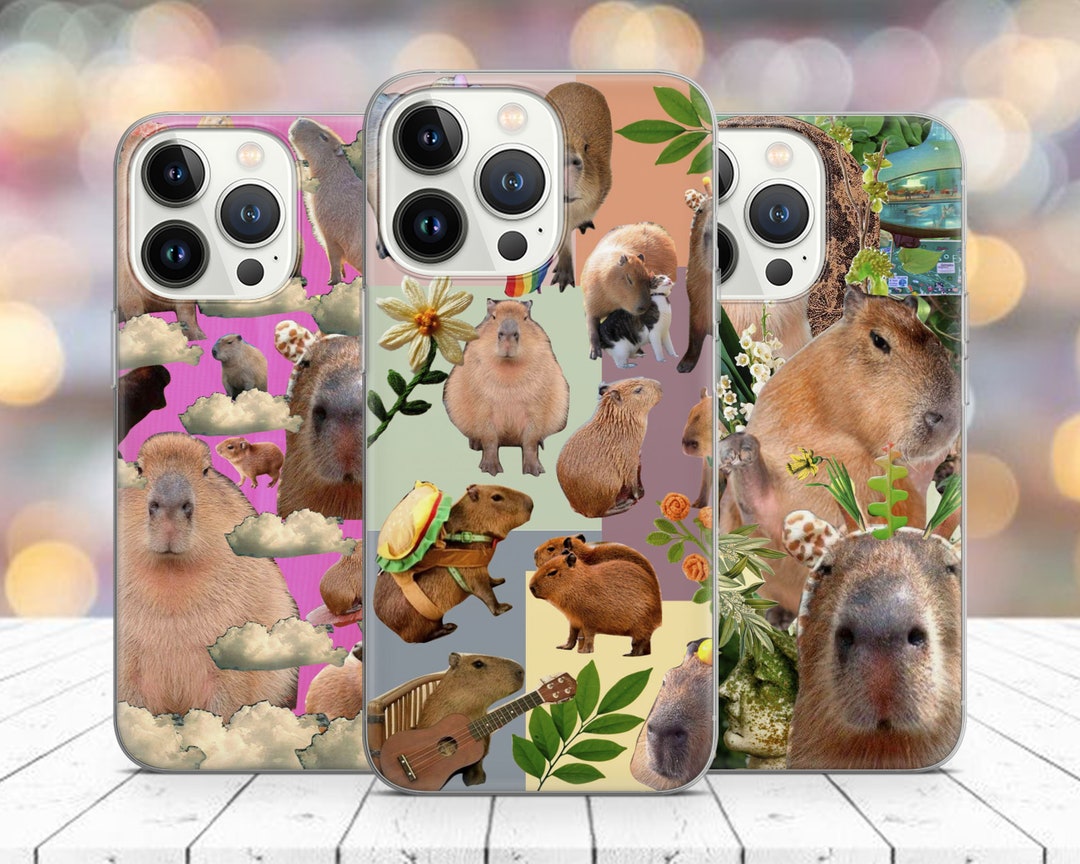 Cute Capybara Design Rodent Lover Phone Case Cover for iPhone 14 13 Pro ...