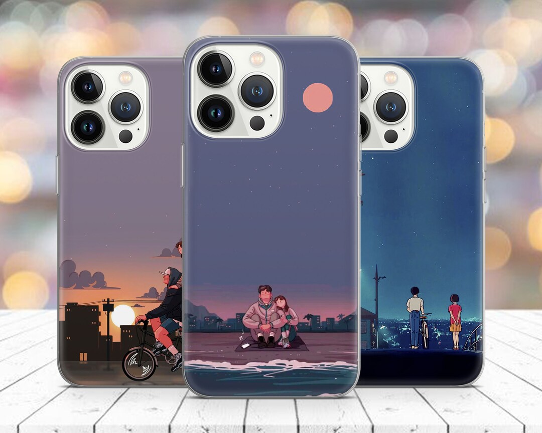 Lofi Study Cute Kawaii Vaporwave Girl Phone Case for iPhone 14 13 Pro ...