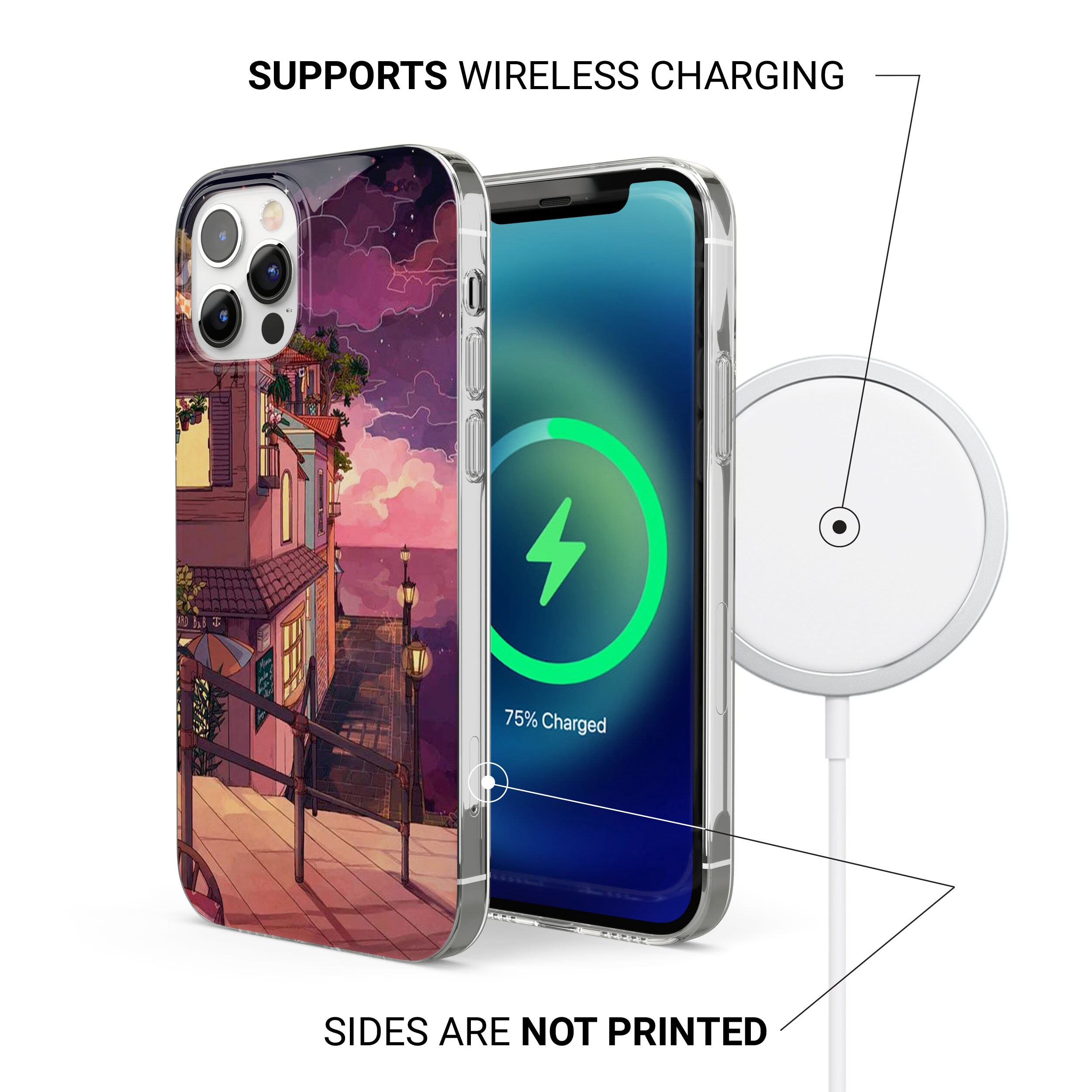 Lofi Cute Kawaii Vaporwave Girl Phone Case for iPhone 14 13 Pro Max 12 ...