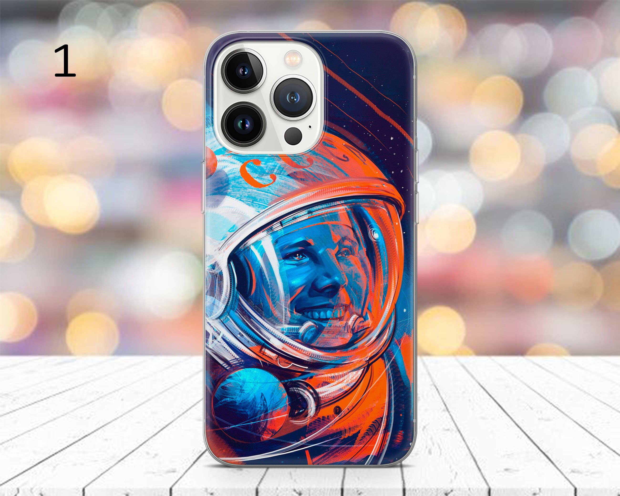 Juri Gagarin Work Harder Cosmonaut Phone Case Cover for iPhone 14 13 ...