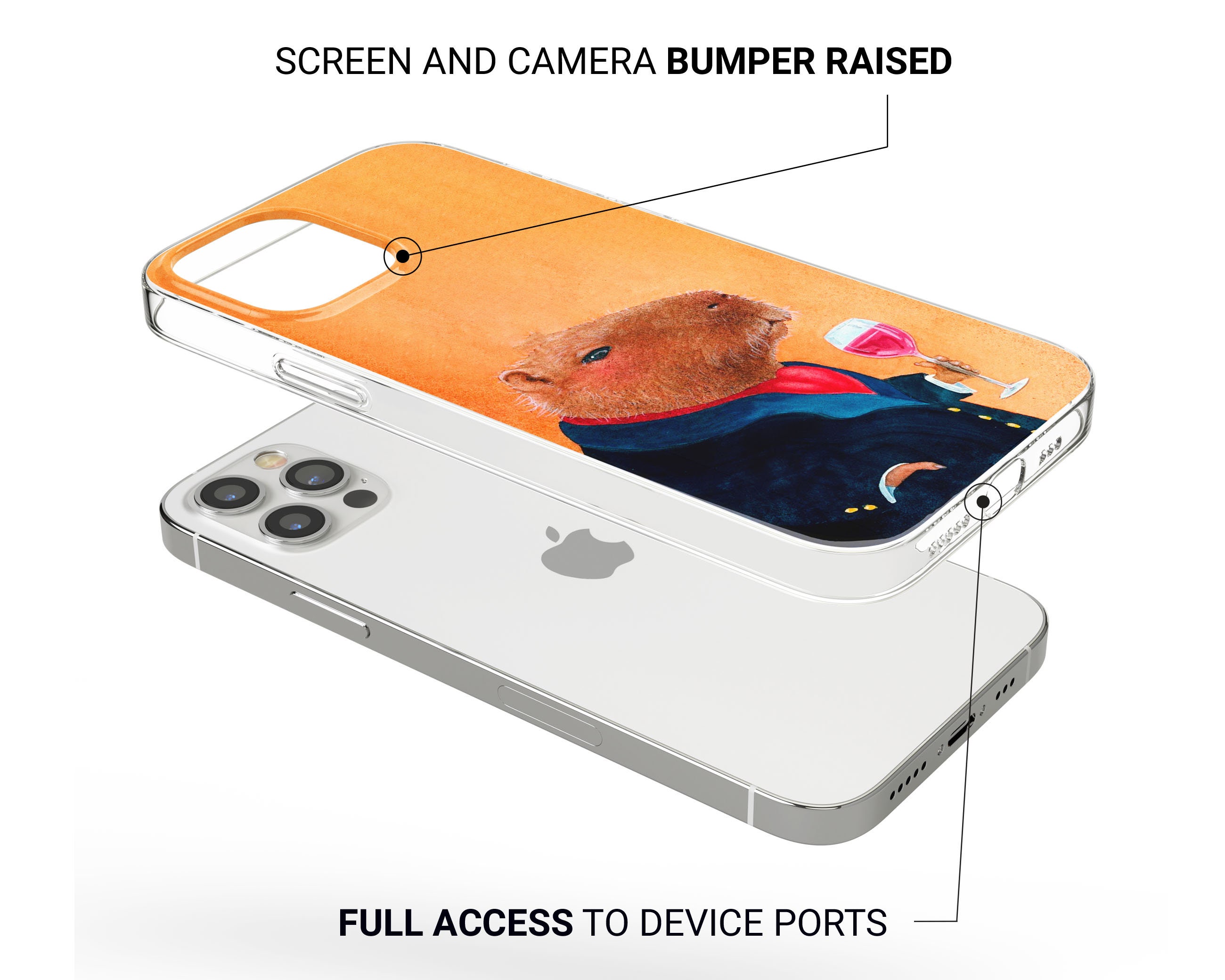 Capybara Shrek Meme Style Phone Case Cover for iPhone 14 13 Pro Max 12 ...