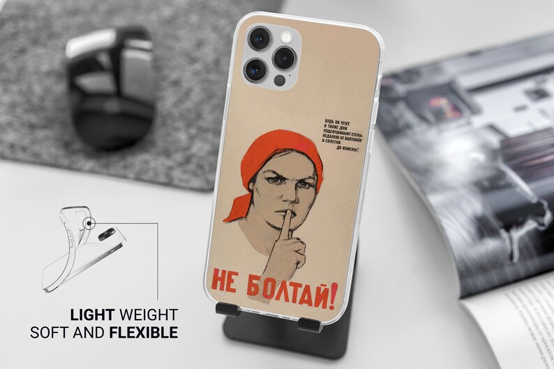 Soviet Legendary Poster Communism Phone Case Cover for iPhone 14 13 Pro ...