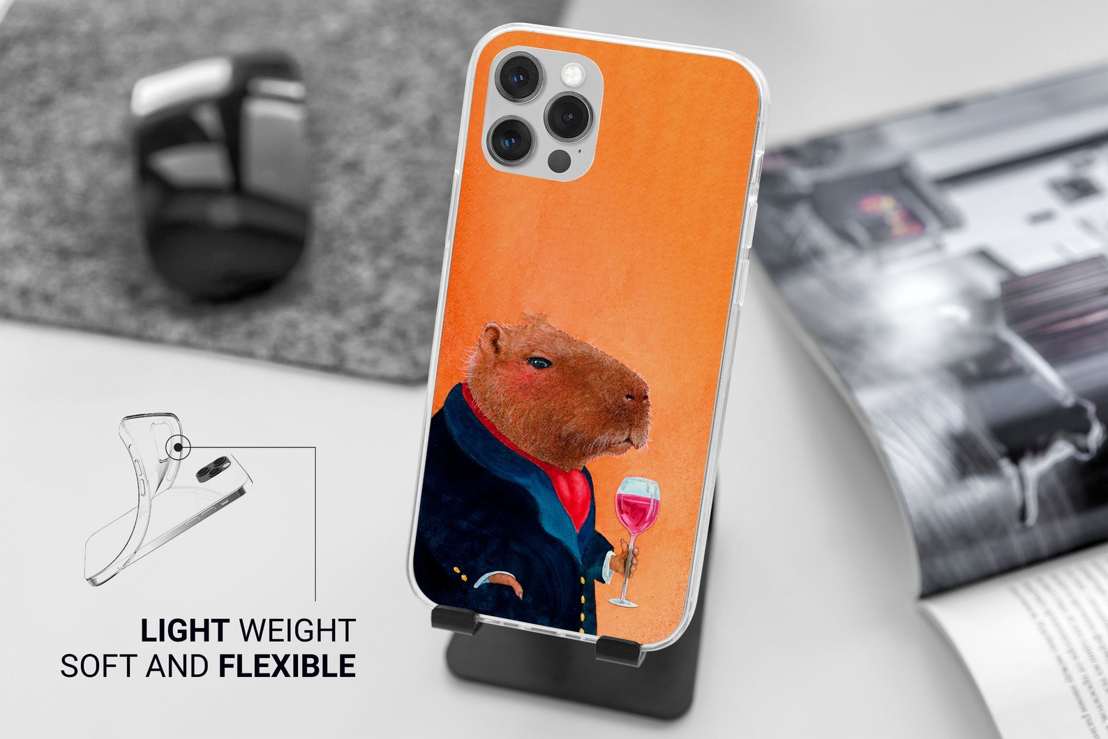 Capybara Shrek Meme Style Phone Case Cover for iPhone 14 13 Pro Max 12 ...
